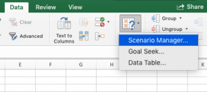 How to Easily Use the Excel Scenario Manager - CCC Solutions
