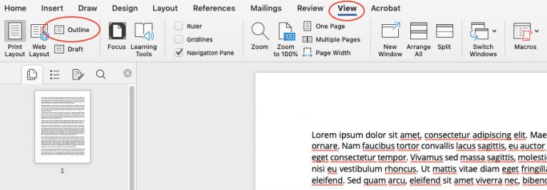 Tutorial: Increase Productivity by 50% with Microsoft Word Outline View